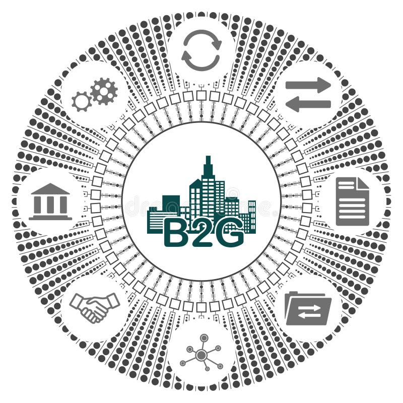 Concept of b2g stock illustration. Illustration of technology - 316720421