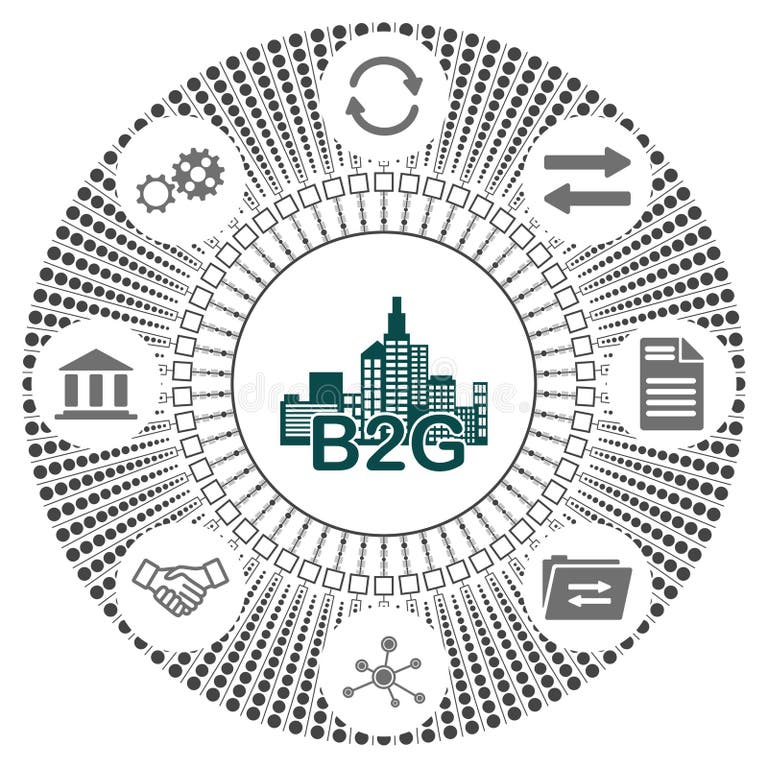 Concept of b2g stock illustration. Illustration of technology - 316720421