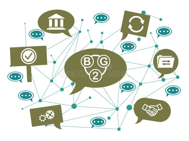 Concept of b2g stock illustration. Illustration of partnership - 288037098