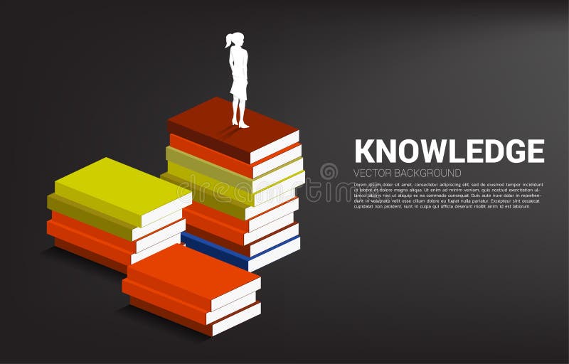 Concept Background for Power of Knowledge. Stock Illustration ...