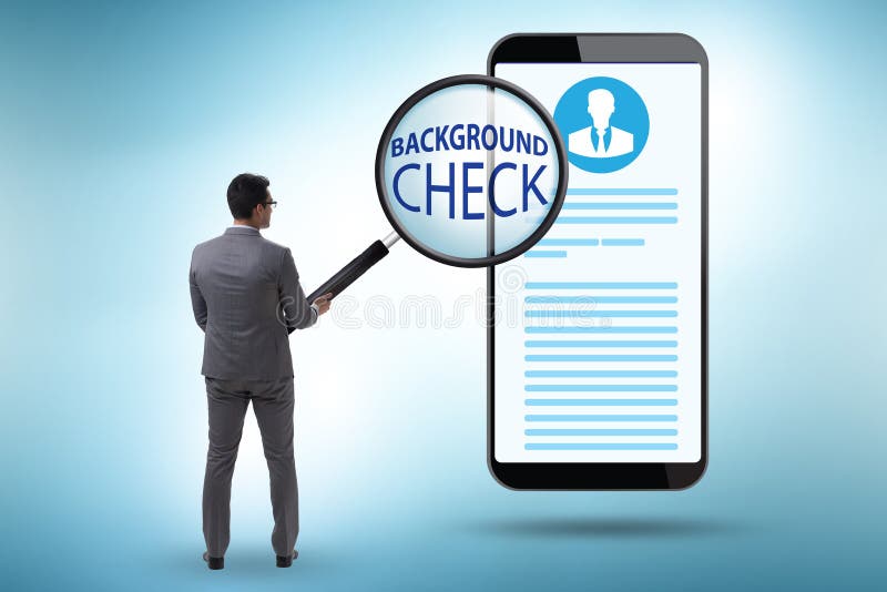 Concept of Background Security Check Stock Photo - Image of technology ...