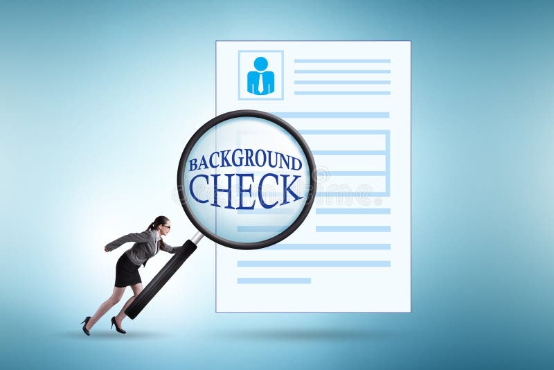 Concept of Background Security Check Stock Image - Image of record ...