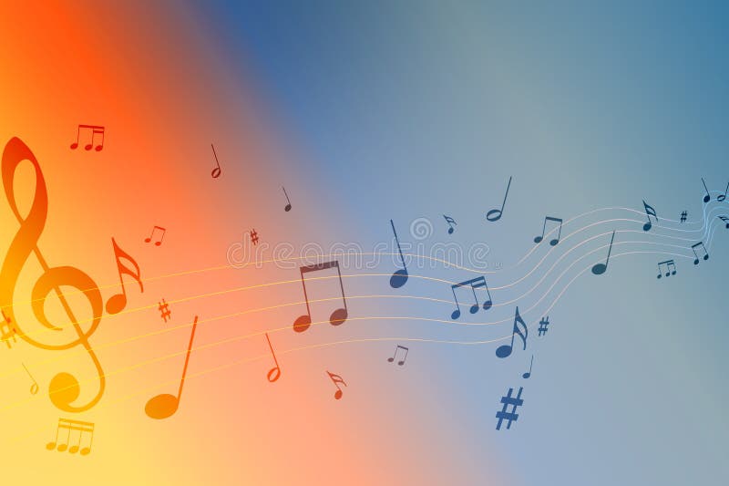 Concept Background for Song and Concert Theme Stock Illustration ...