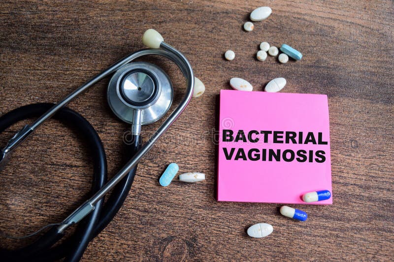 Concept of Bacterial Vaginosis Write on Sticky Notes Isolated on Wooden ...