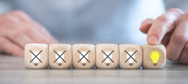 Concept of Bad and Good Ideas Stock Image - Image of positive, creative ...