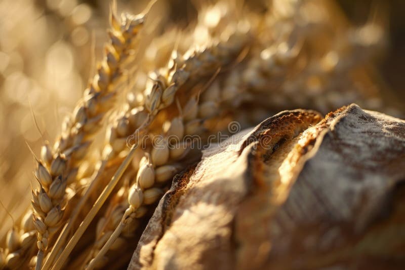 The Concept of Baking Bread. Various Breads and Wheat Varieties ...