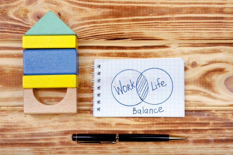 Concept of Balance between Family and Work Stock Image - Image of ...
