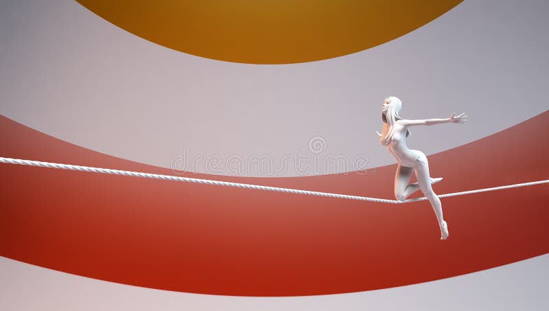 Concept of Balance and Stability Stock Illustration - Illustration of ...
