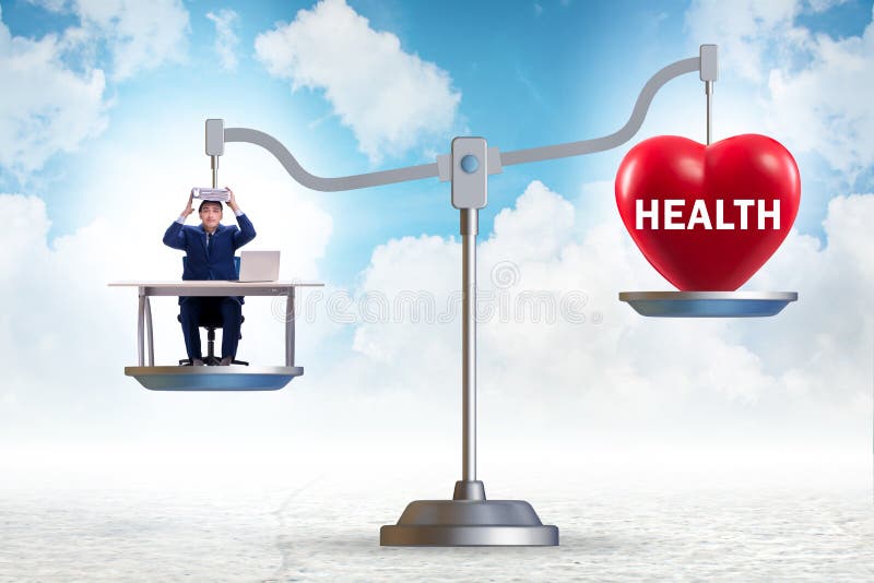 Concept of Balance between Work and Health Stock Photo - Image of life ...