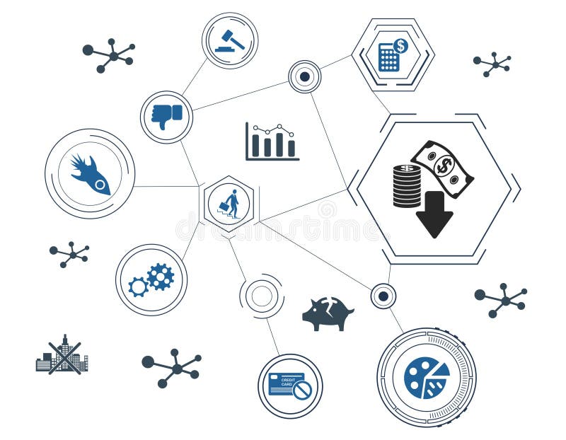 Concept of bankruptcy stock illustration. Illustration of concept ...