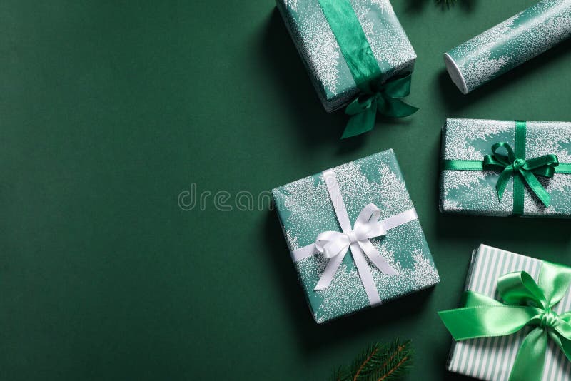 Concept of Beautiful Christmas Present, Gift Boxes, Space for Text ...