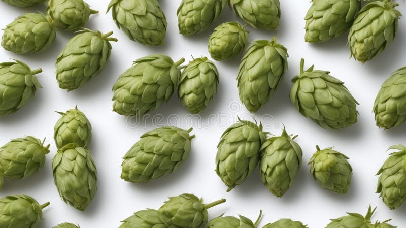 Beer Hops Isolated on White Background. Generative AI Stock ...