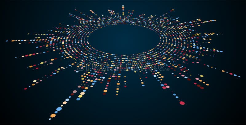 Concept of Big Data or Digital Transformation Stock Vector ...