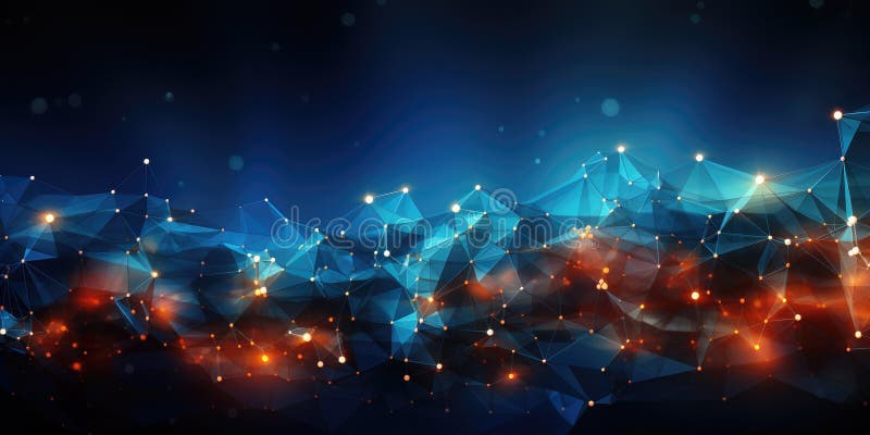 Concept of Big Data, Machine Learning, Artificial Intelligence, Global Network.Global Connecting ...