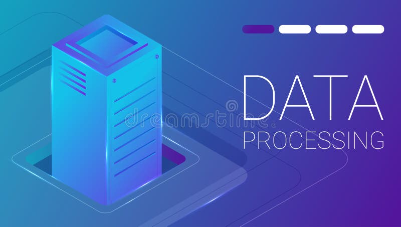 Concept of Big Data Processing, Energy Station of Future, Server Room ...