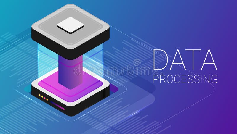 Concept of Big Data Processing, Energy Station of Future, Server Room ...