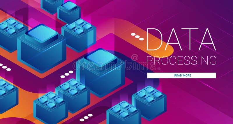 Concept of Big Data Processing, Energy Station of Future, Server Room ...