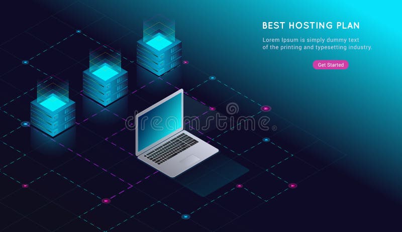 3d Isometric Big Data Visualization Graph, Business Chart. Stock Vector ...