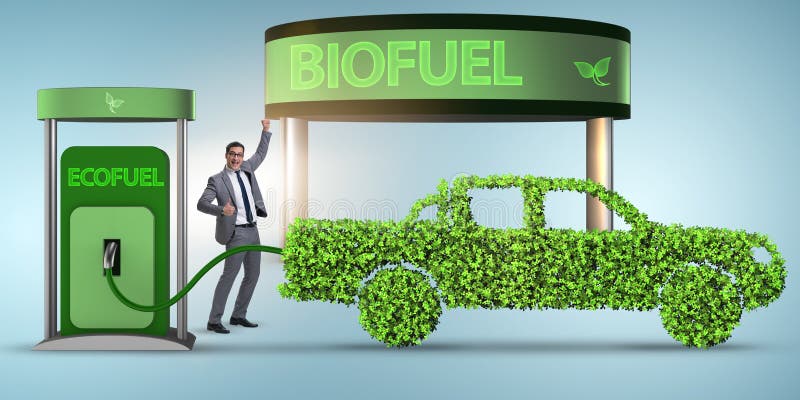The Concept of Bio Fuel and Ecology Preservation Stock Illustration ...