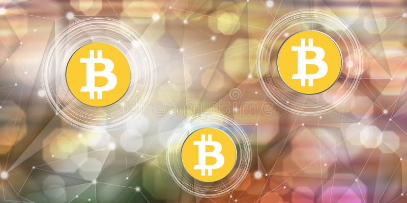 Concept of Bitcoin Currency Stock Illustration - Illustration of ...