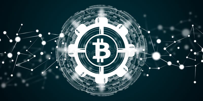 Concept of bitcoin stock illustration. Illustration of cash - 156903153