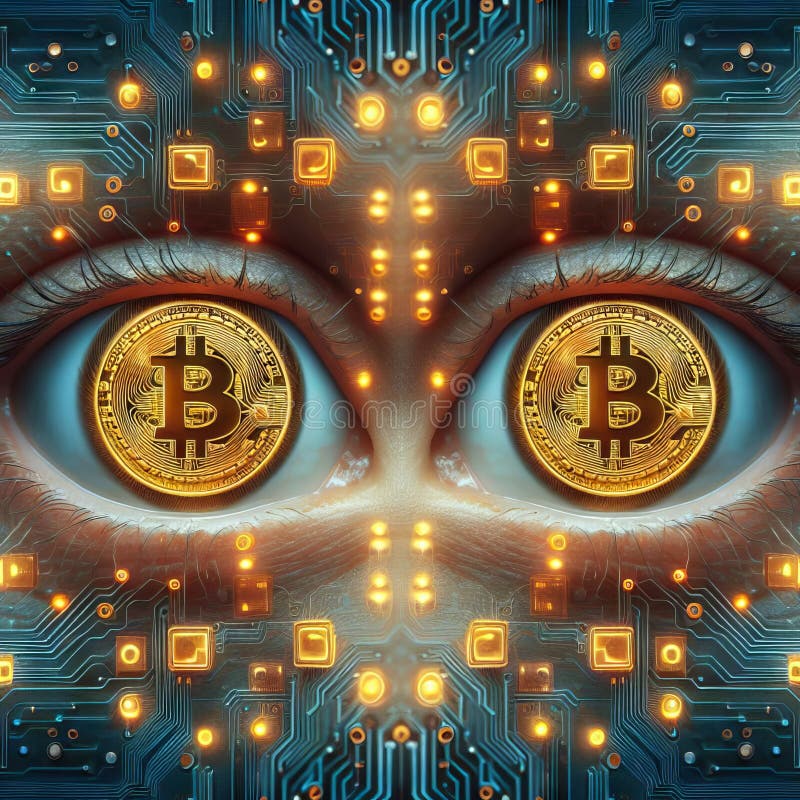 Digital Currency Vision stock image. Image of algorithm - 309489165
