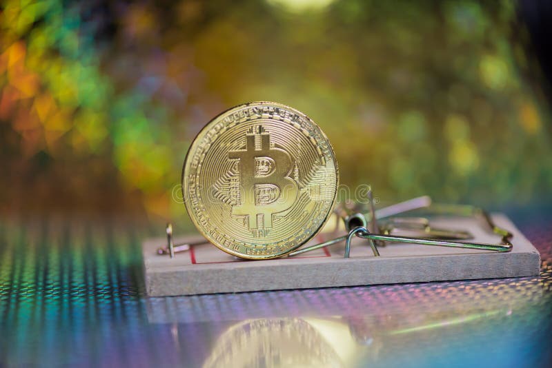 Concept of Bitcoin in a Mouse Trap. Risks and Dangers of Investing in ...