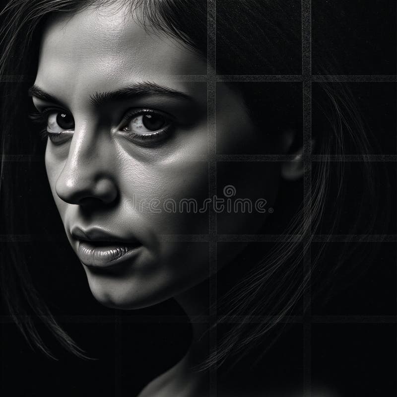 Black Grungy Grid As Backdrop Stock Illustration - Illustration of ...