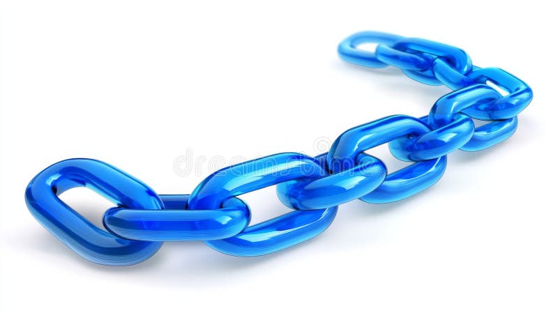 Concept of Block Chain - Chain Consists of Network Connections. Stock ...