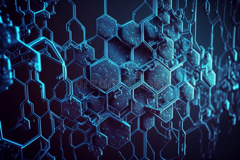 Concept of Block Chain Network Technology. Technology Background Stock ...