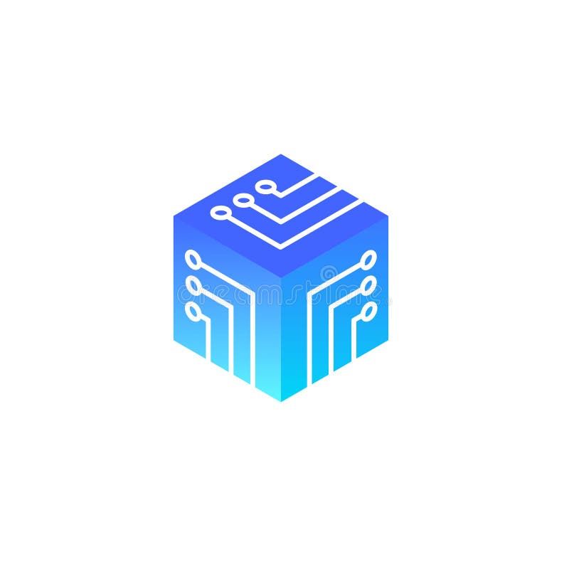 Concept Blockchain Logo stock vector. Illustration of company - 117437163