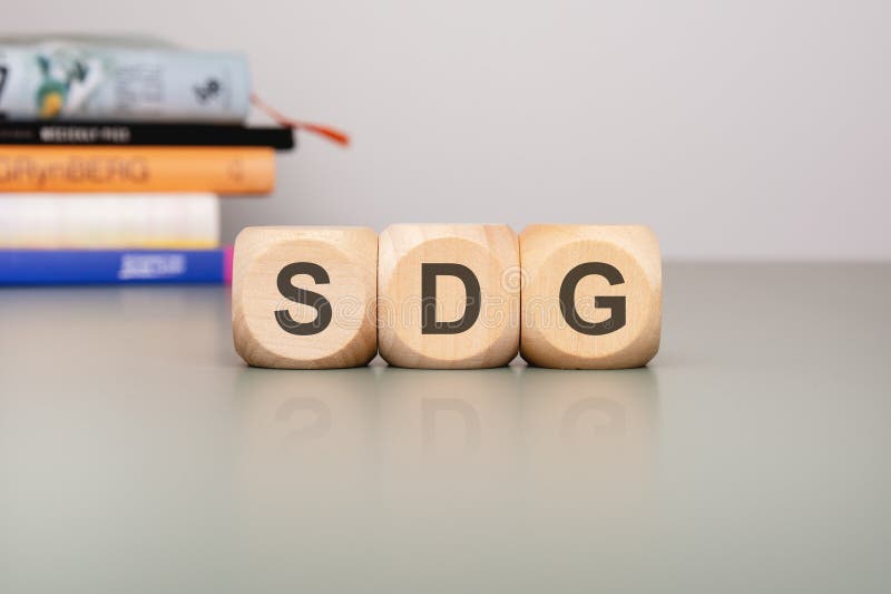 Concept Blocks Representing Sustainable Development Goals Piled on a ...