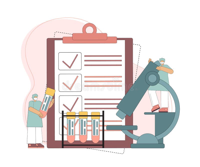 The Concept of Blood Analysis and Laboratory Research. Doctor Scientist ...