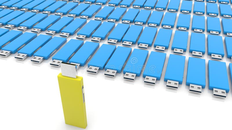 Flash drives stock illustration. Illustration of disk - 66502352