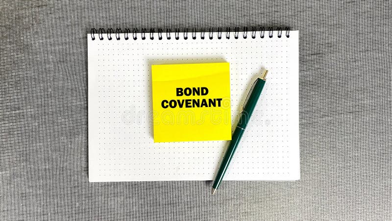 Concept of Bond Covenant stock photo. Image of writing - 374893756