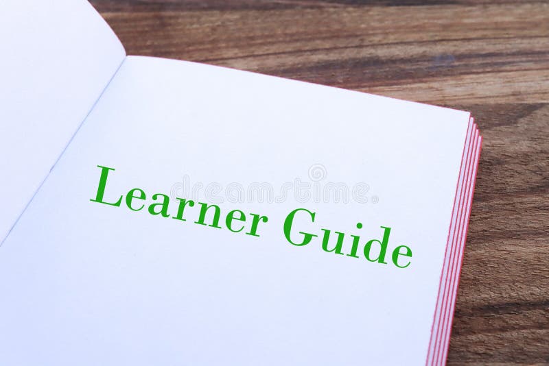 Concept. Book with the Words Learner Guide Stock Image - Image of ...