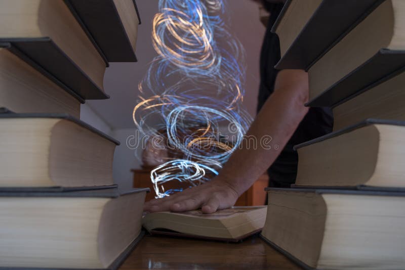 Learning through Reading Books Stock Photo - Image of collection ...