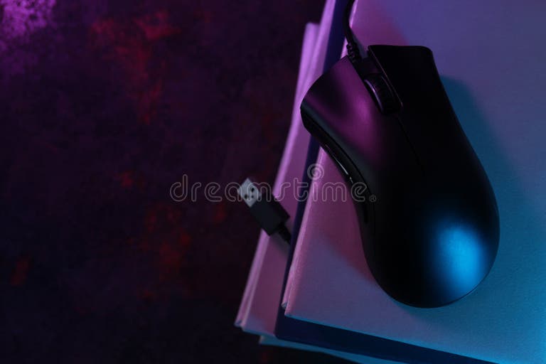 Concept of Books Vs Technology, Space for Text Stock Photo - Image of ...