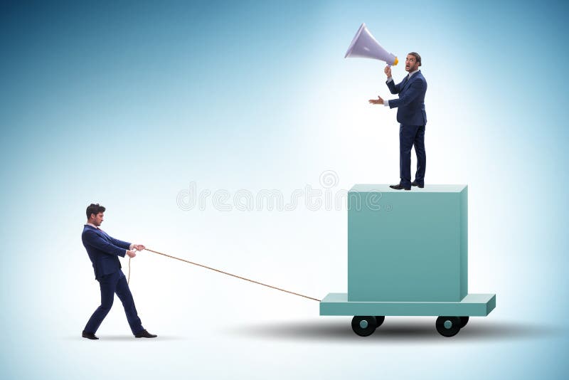 Concept of Bossy Autocratoc Leadership Stock Image - Image of ...
