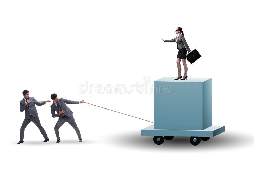 Concept of Bossy Autocratoc Leadership Stock Illustration ...
