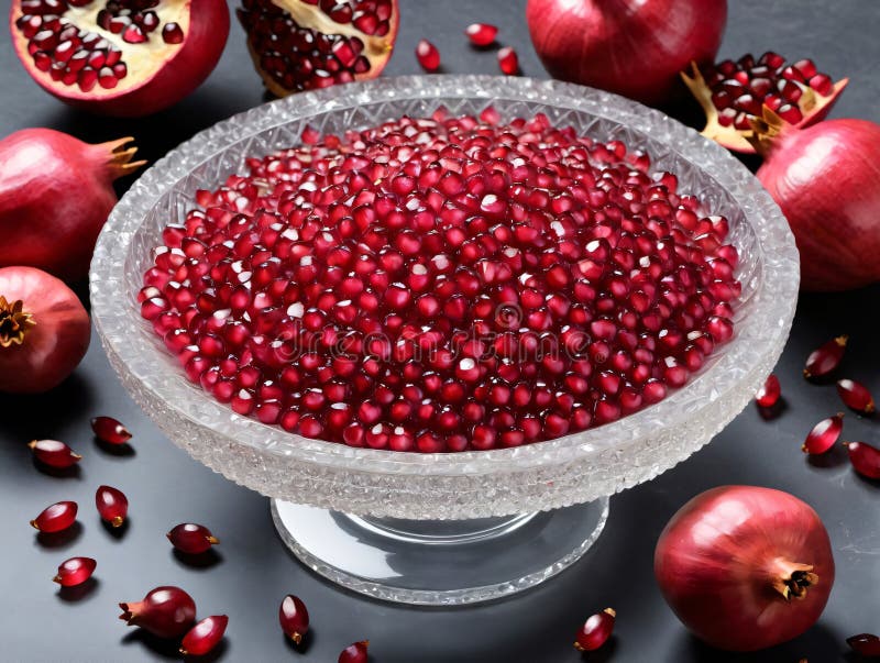 A Bowl of Pome with Pome on a Table. Generative AI Stock Illustration ...