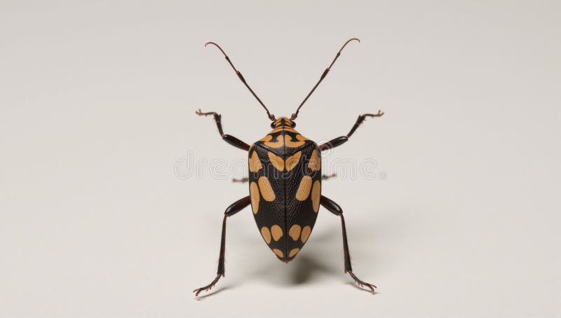 Box Elder Bug Portrayed Against a Backdrop Stock Illustration ...
