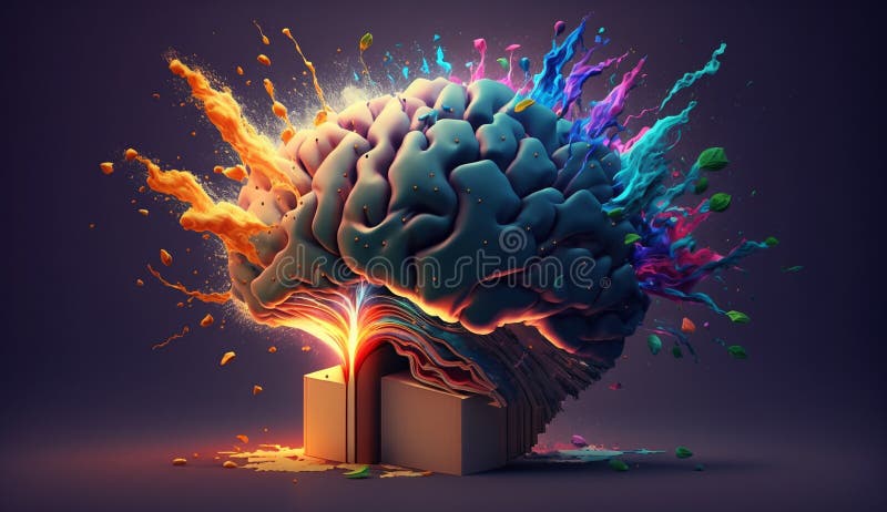 Concept Brain Explosion Illustration Stock Illustration - Illustration ...