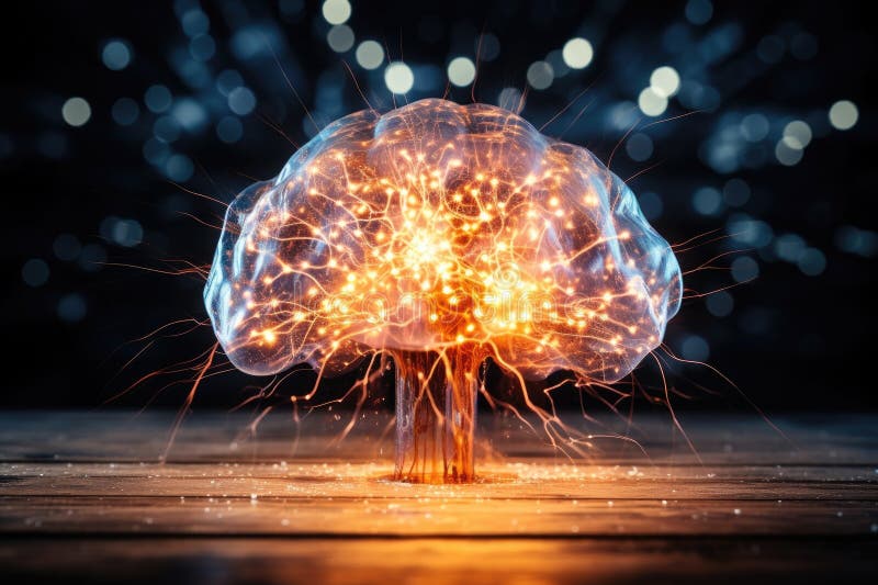 Concept of a Brain Full with Creativity and Idea and Inspiration ...