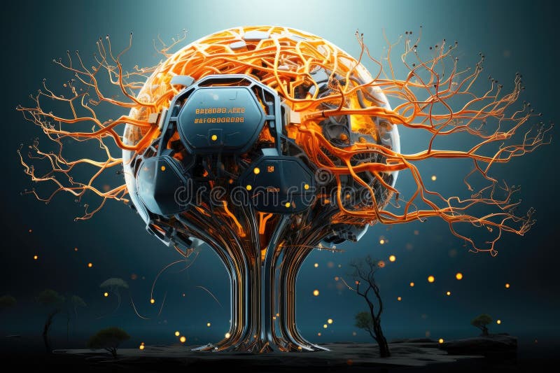 Concept of a Brain Full with Creativity and Idea and Inspiration ...