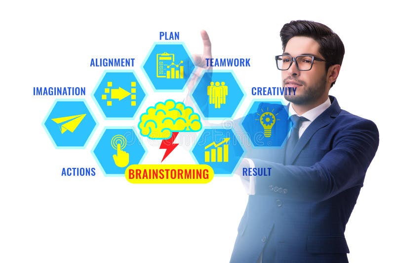 Concept of Brainstorming As a Solution Tool Stock Photo - Image of ...