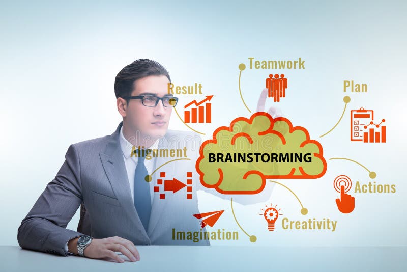 Concept of Brainstorming As a Solution Tool Stock Photo - Image of ...
