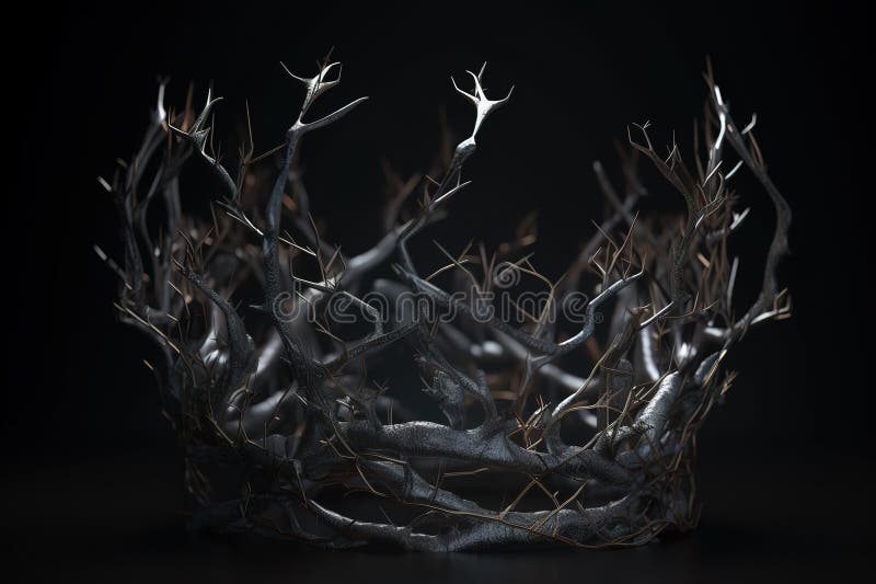 Concept of Branches of Thorns Woven into a Crown Depicting the Casting ...