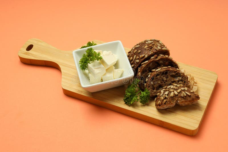 Concept of Breakfast, Eat Food with Butter Stock Image - Image of toast ...