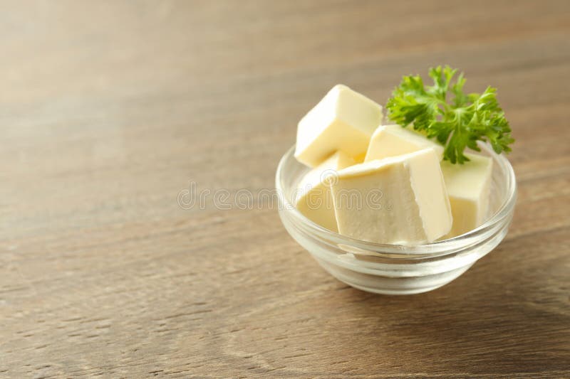 Concept of Breakfast, Eat Food with Butter, Space for Text Stock Photo ...